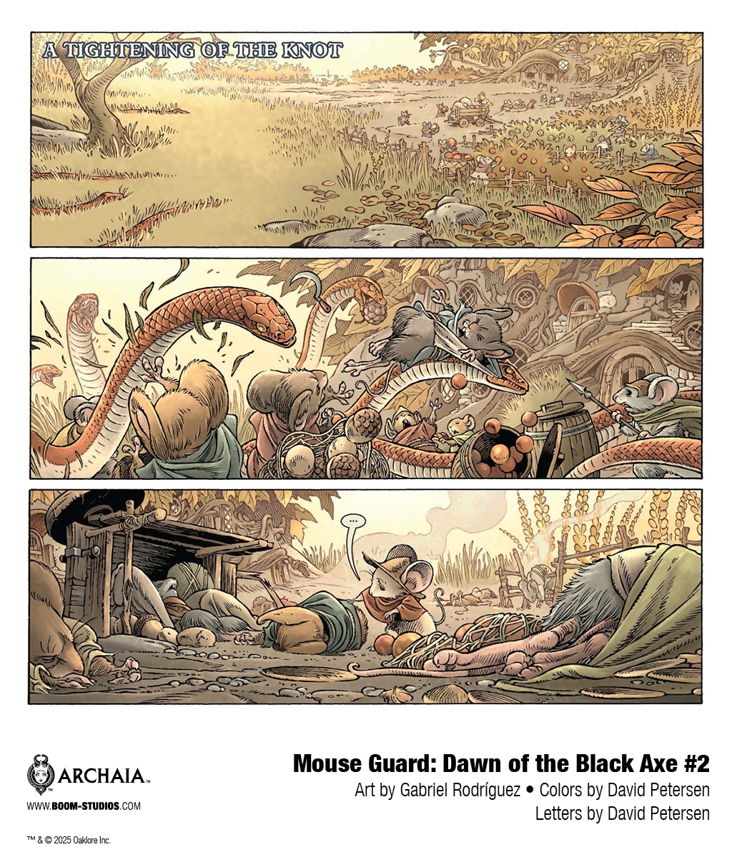 Mouse Guard: Dawn of the Black Axe #2 First Look • Comic Book Addicts