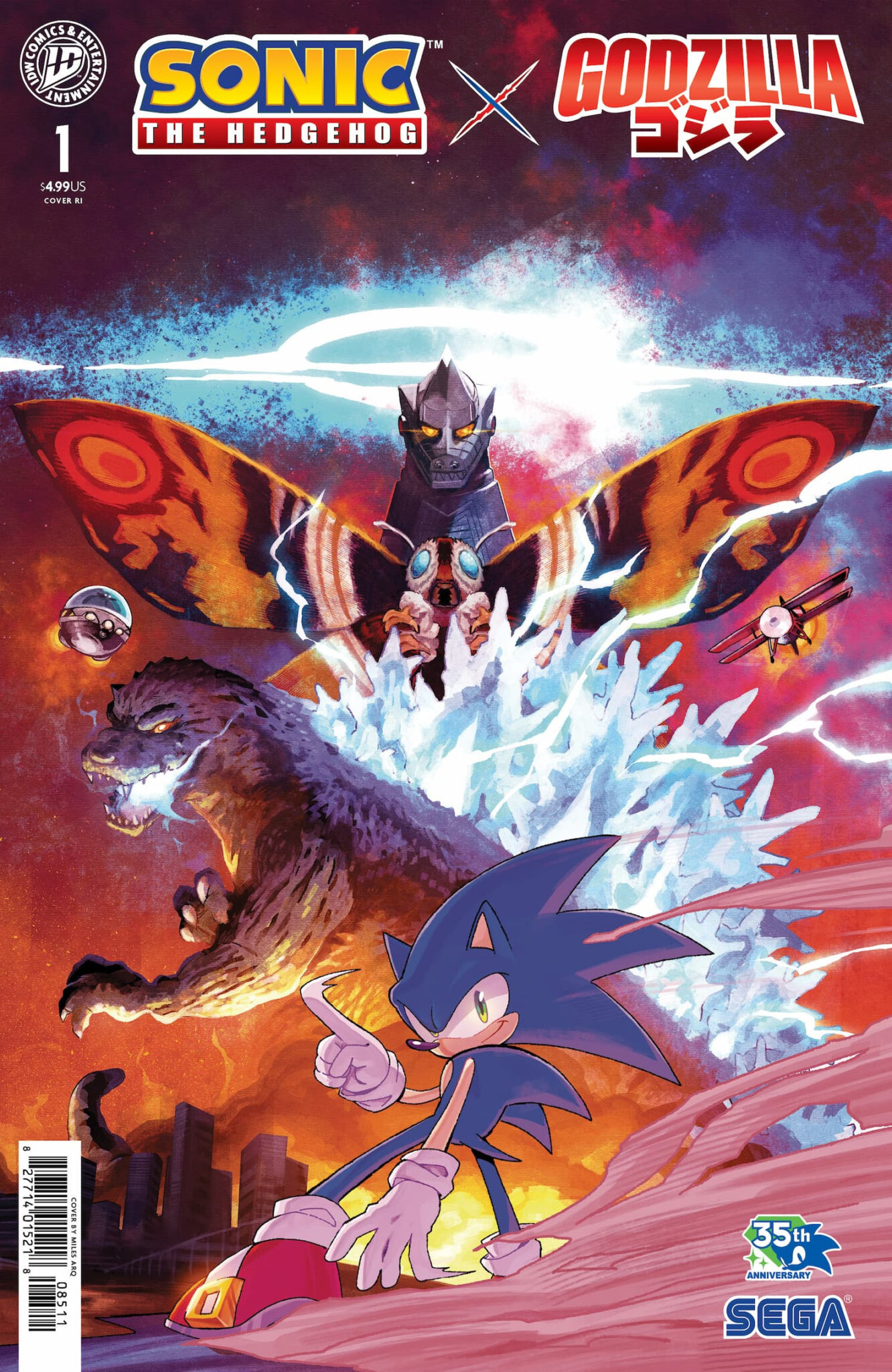 SONIC X GODZILLA Press Release: IDW’s Epic Summer Crossover • Comic ...