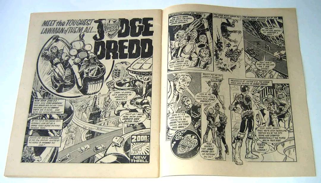 Judge Dredd: This Day In Comics - The 1977 2000 AD #2 Debut • Comic ...